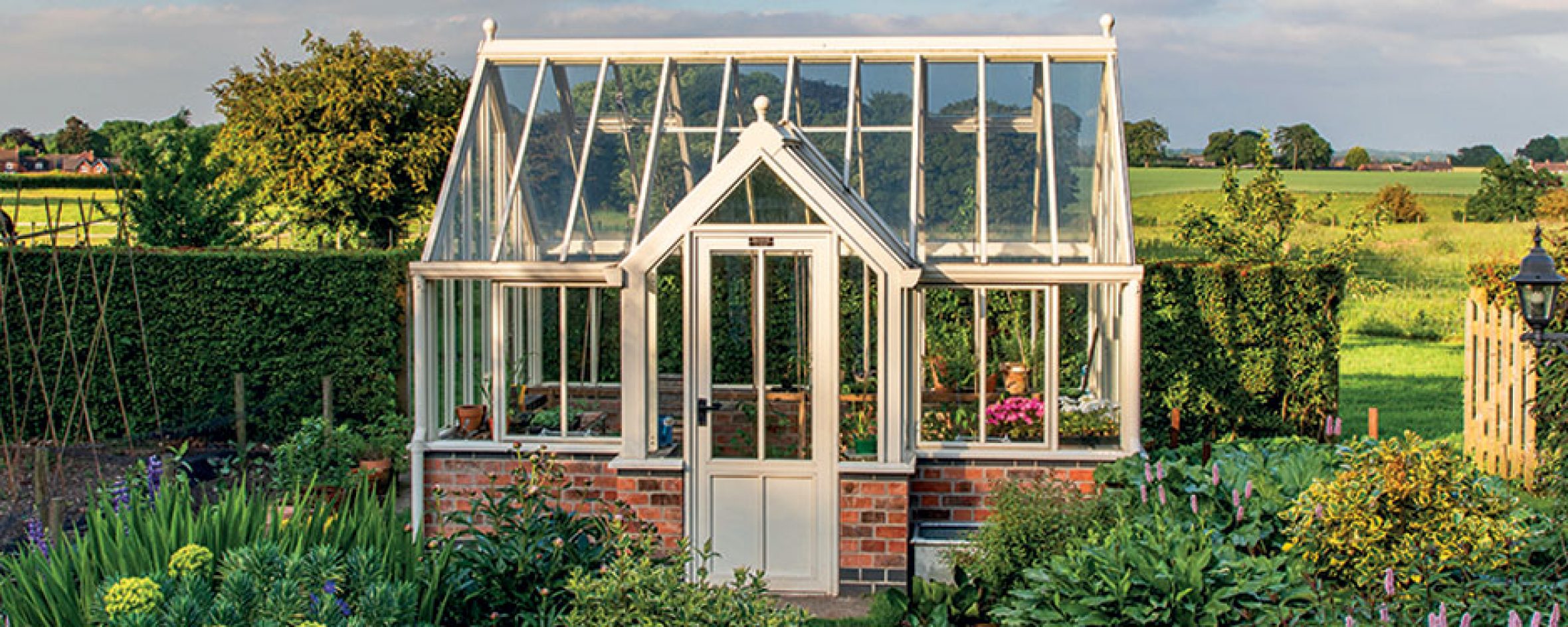 English Victorian Terrace Glasshouses by Hartley Botanic