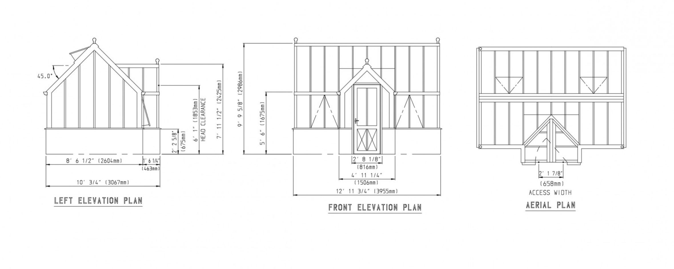 English Victorian Terrace Glasshouses by Hartley Botanic