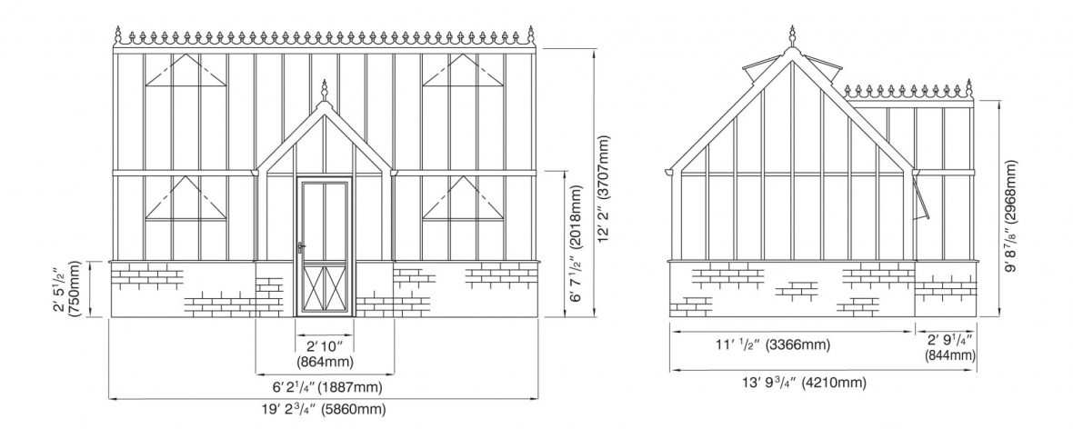 Classic Victorian Lodge Glasshouse - Hartley Botanic