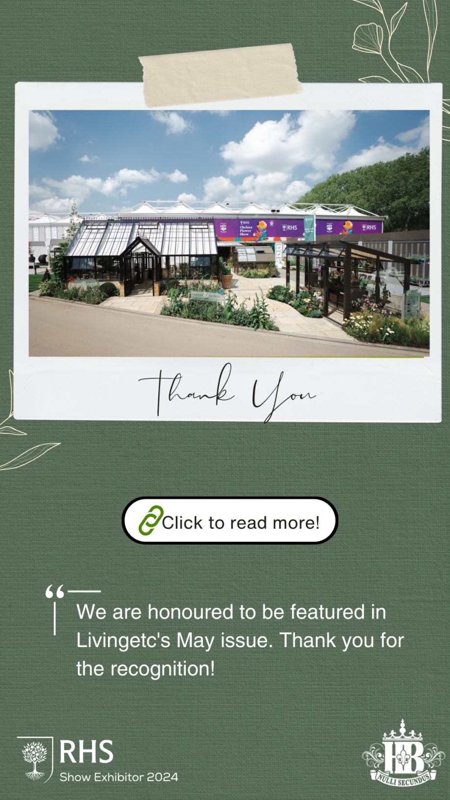 Hartley Botanic at RHS Chelsea Flower Show Featured in Livingetc's ...