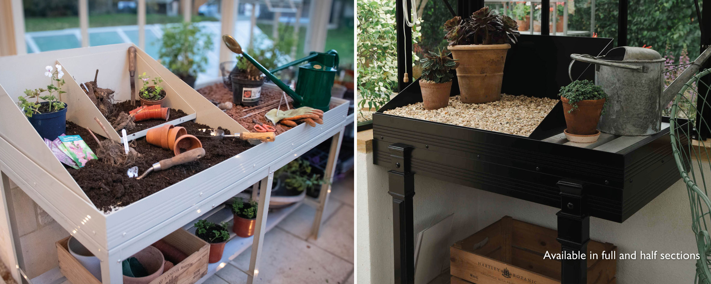 NEW Potting Table - Full and Half Sections - Hartley Botanic